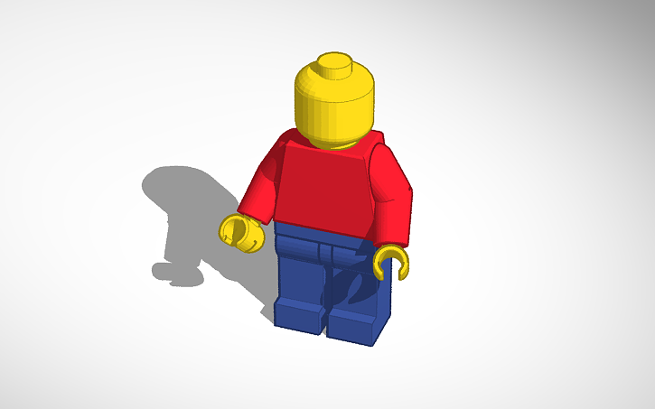 3D design lego body (colored) - Tinkercad