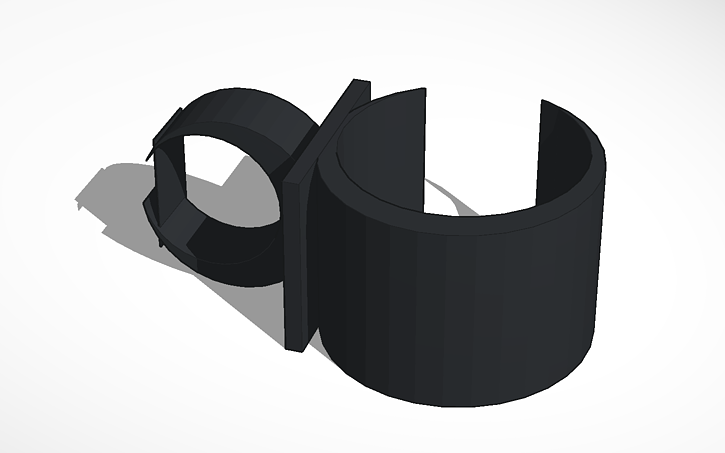 3D design LR Latch Print - Tinkercad