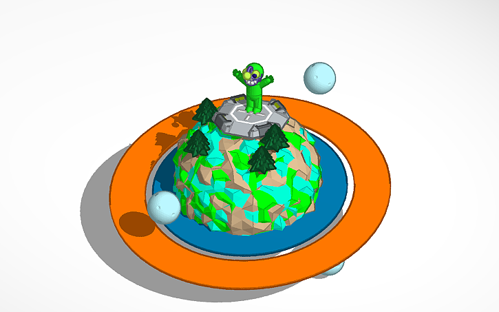 3D design Alien Planet - Tinkercad
