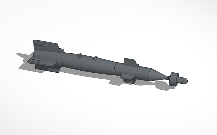 3D design GBU-12 - Tinkercad