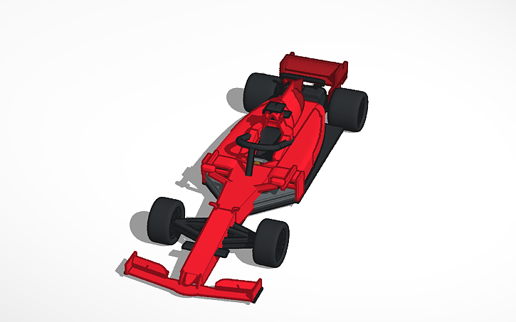 3D design F1 Ferrari - Tinkercad