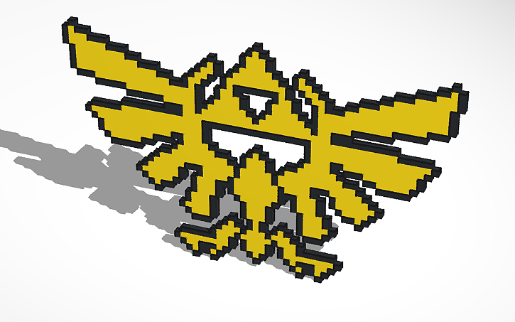 3D design hyrule crest | Tinkercad