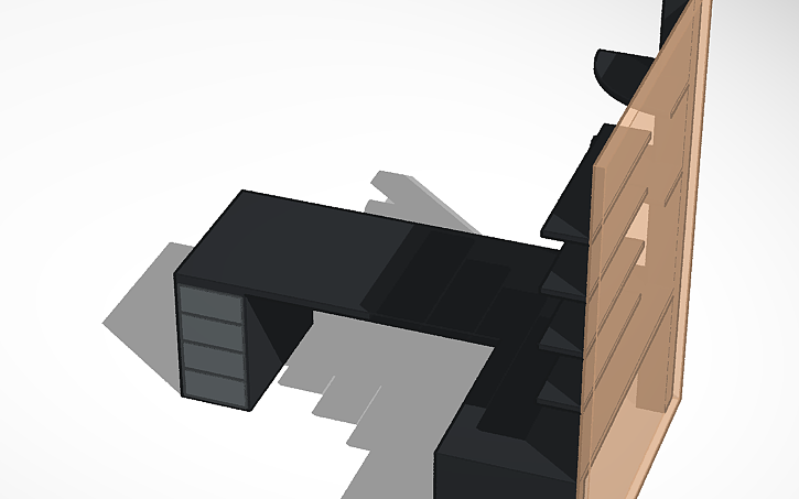 3D design My dream big desk | Tinkercad