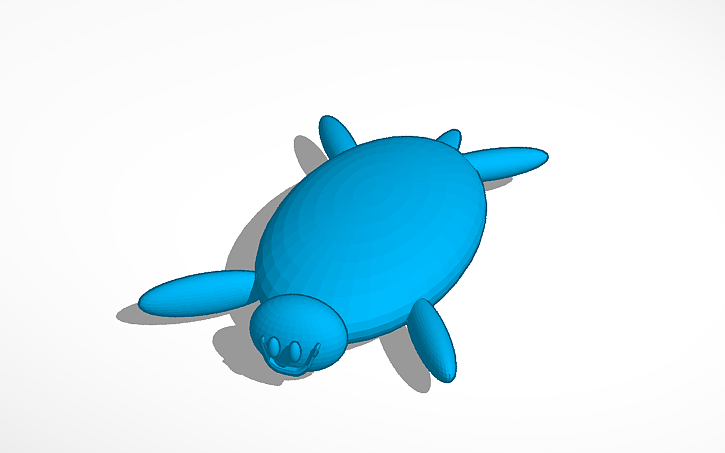 3D design turtle - Tinkercad