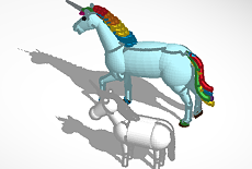 3D design Unicorn | Tinkercad