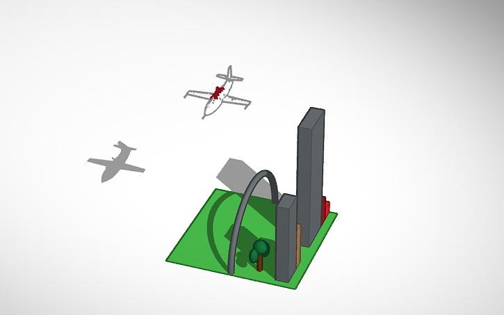 3D design Gateway arch - Tinkercad