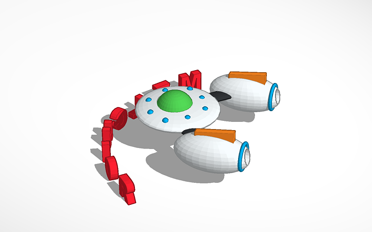 3d Design Space Ship Tinkercad