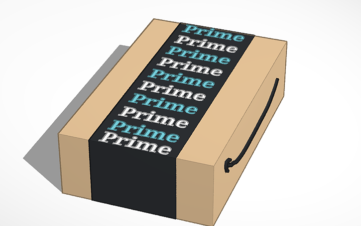 3d Design Amazon Box Tinkercad