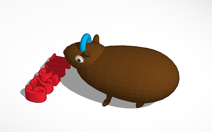 3D design Copy of Louis capybara - Tinkercad