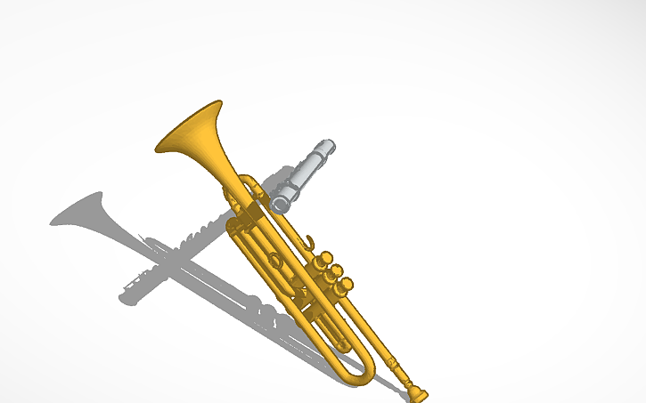 3D design trumpet and flute | Tinkercad