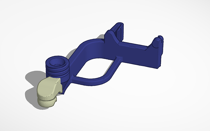 3D design Cam and light support - Tinkercad