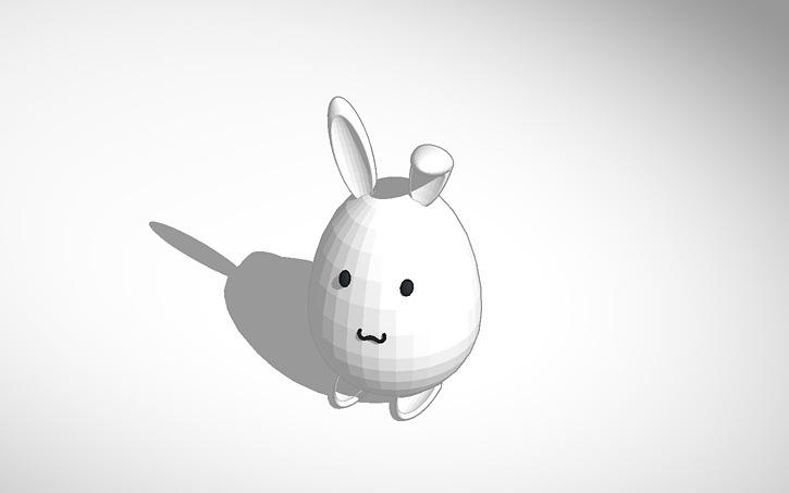 3d Design Rabbit Tinkercad