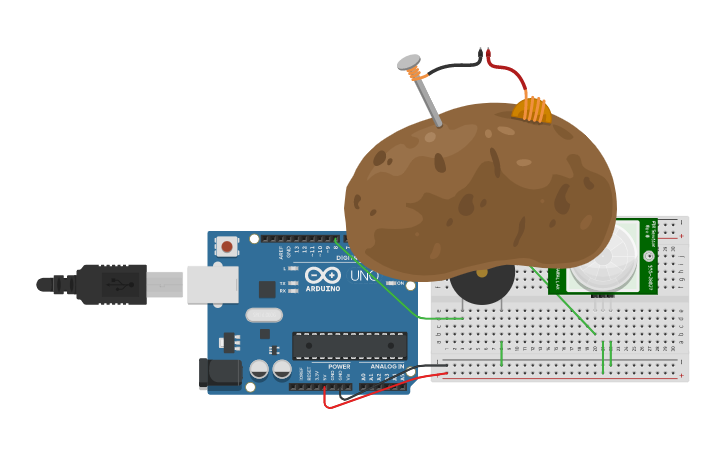 Circuit Design Movement Alarm Sensor Tinkercad
