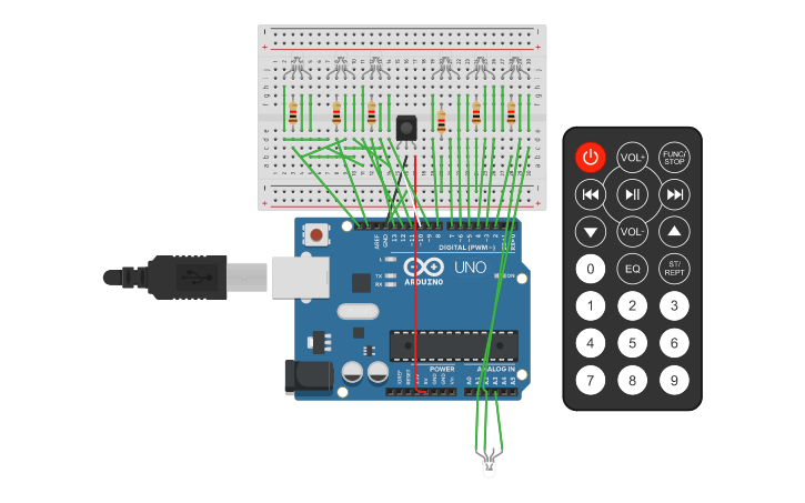 Circuit design Copy of IR Sensor | Tinkercad