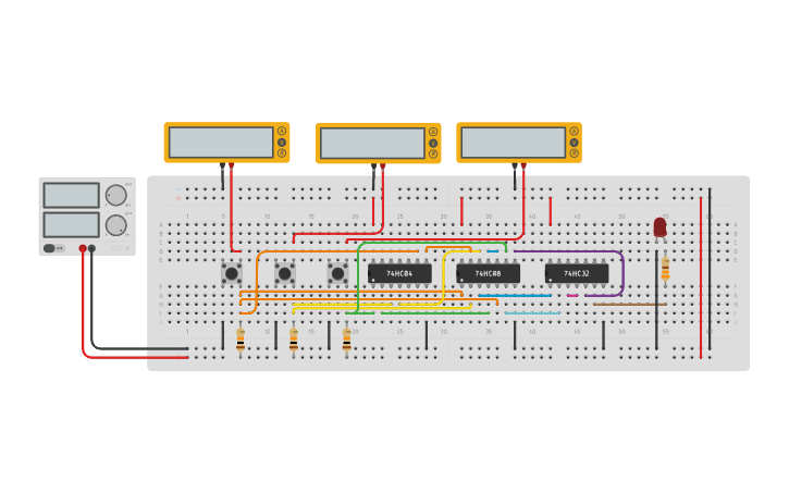 Circuit design CS107 Lab 1 - Exercise 2 | Tinkercad