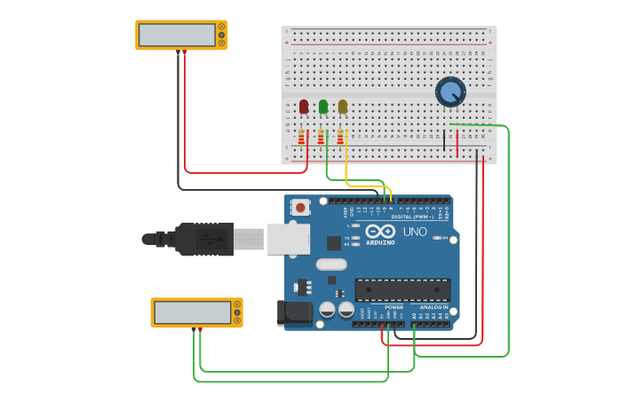 Circuit design Diseño de sensor TPS - Tinkercad