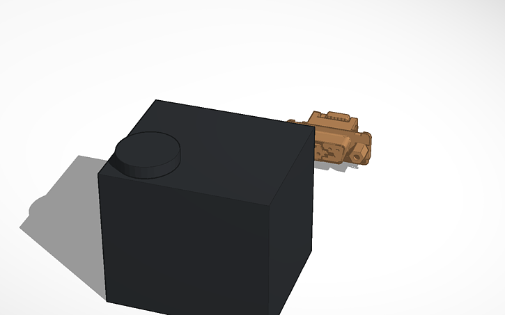 3D design DB9 Connector and box with a fake outlet | Tinkercad