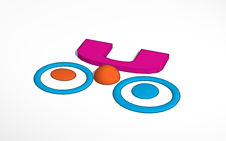 3D design Clown Face | Tinkercad