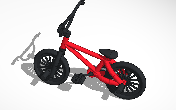 3D design fixed bmx bike - Tinkercad