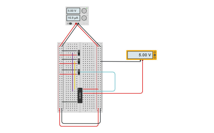 Circuit Design Nand 3 Inputs Tinkercad