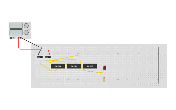 Circuit design Questão 3 Tarefa 6 | Tinkercad