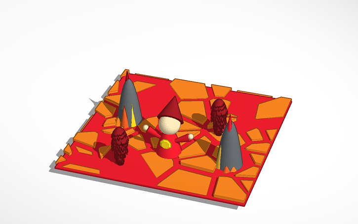 3D design Lava Wizard - Tinkercad