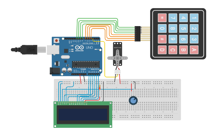 Circuit design ServoMotor | Tinkercad Circuit design ServoMotor | Tinkercad