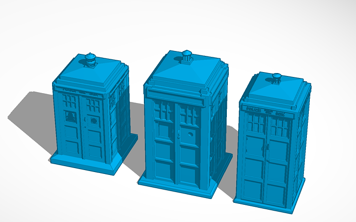3D design Tardis - Tinkercad