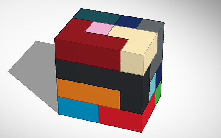 3D design Puzzle cube(medium) | Tinkercad