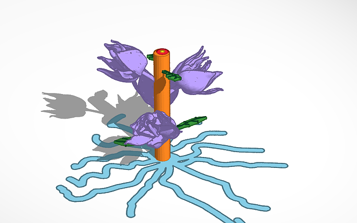 3D design Flower model - Tinkercad