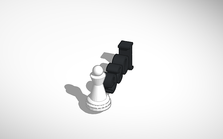 3D design Chess Pawn | Tinkercad