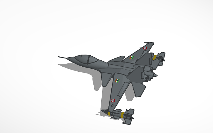 3D design warplane - Tinkercad