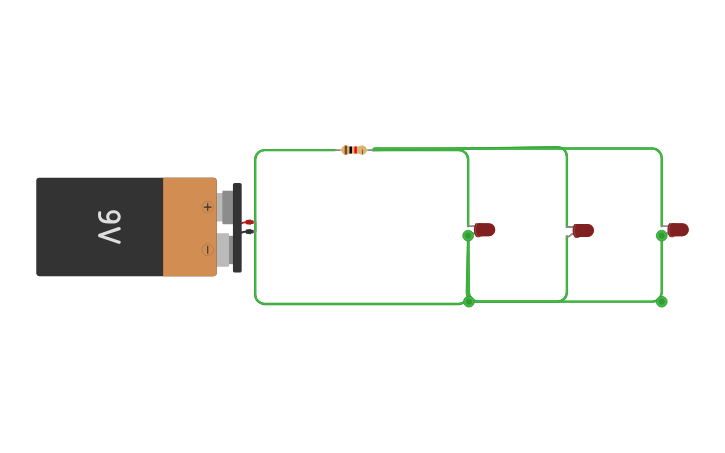 Circuit design Ana Circuito en paralelo - Tinkercad