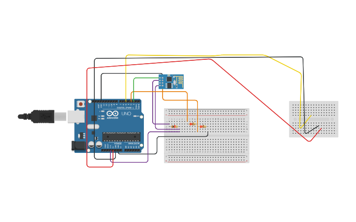 Circuit Design Arduino Esp8266 Leds Tinkercad