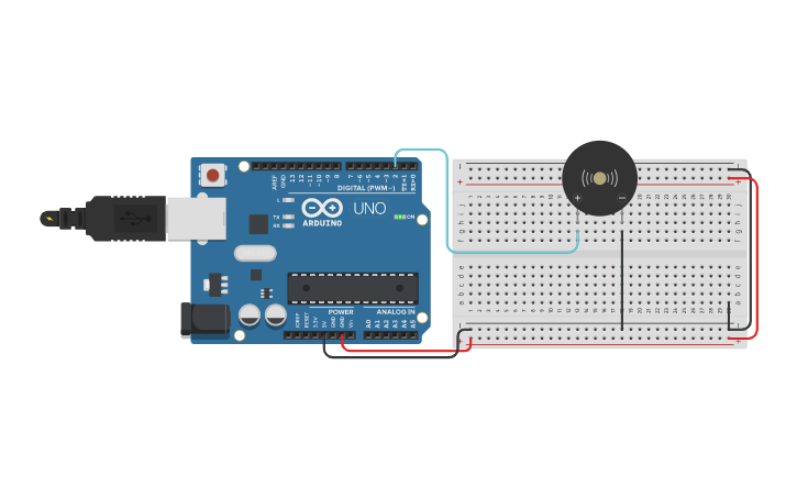 Circuit design Arduino music - Tinkercad