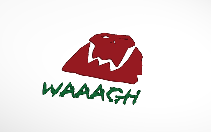 3D design Ork Warhammer - Trainnova - Tinkercad