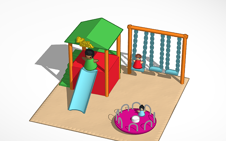 3D design Playground scene - Tinkercad