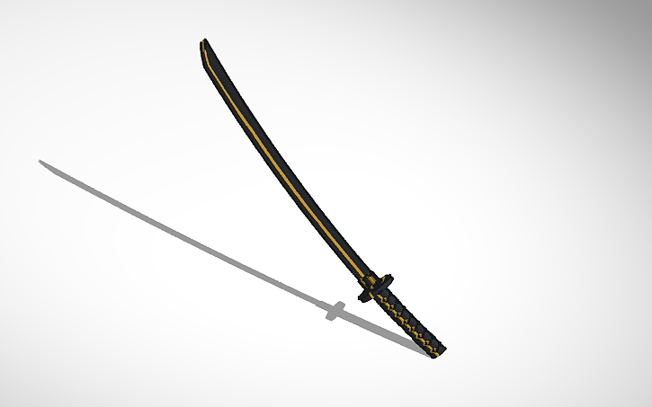 3D design Katana - Tinkercad