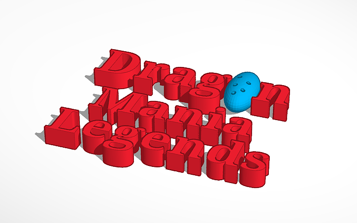 3D design Dragon Mania es guay | Tinkercad