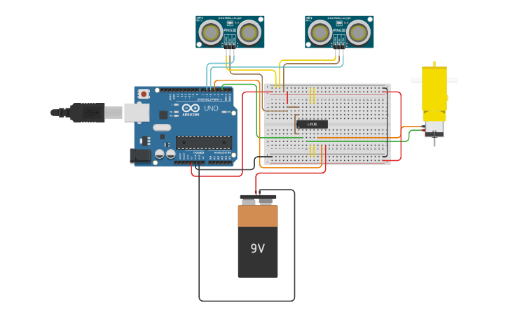 Circuit design Exquisite Kieran - Mechatronics Arduino Assignment - Tinkercad