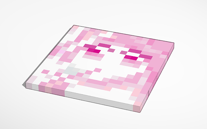 3D design Pixelated profile picture #16 - Tinkercad