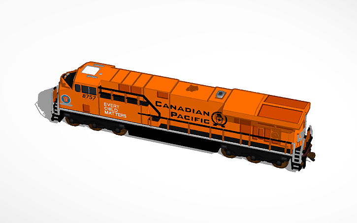 3D design CP ES44AC 8757 - Truth and Reconciliation Day 2021 - Tinkercad