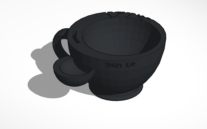 3D design Smart Cup "Zen 1.0" - Tinkercad