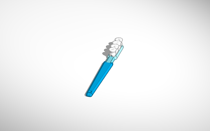 3D design Tooth Brush - Tinkercad