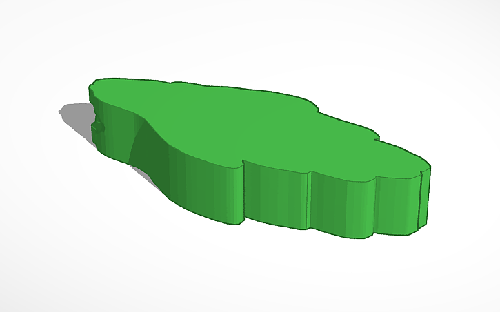 3D design Lettuce Pencil Topper - Tinkercad