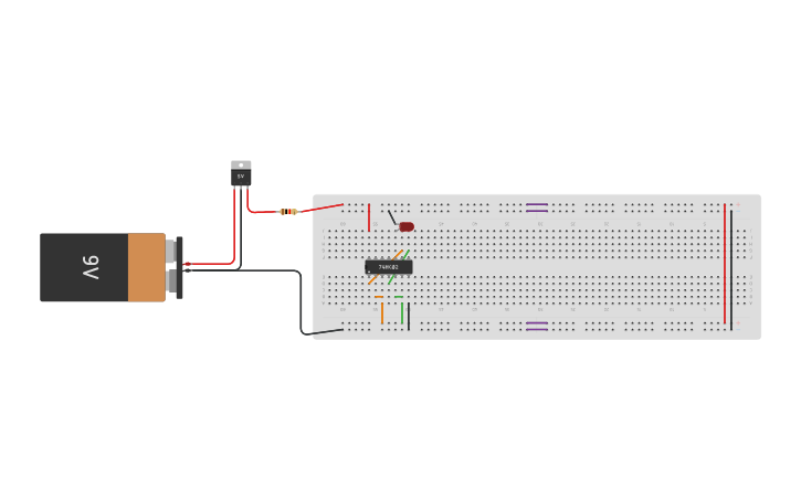 Circuit design UNIVERSAL OR GATE | Tinkercad