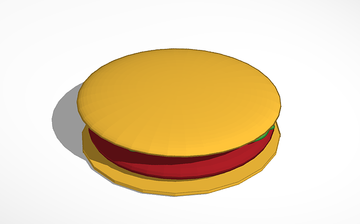 3D design Burger - Tinkercad