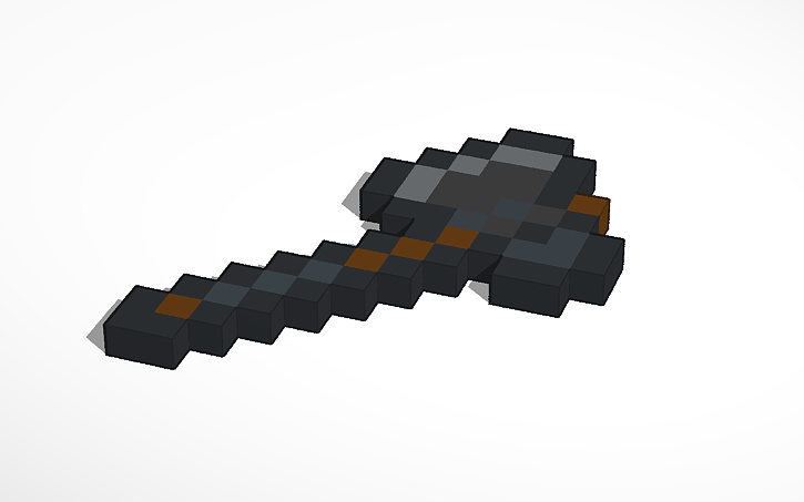 3D design Netherite Axe - Tinkercad