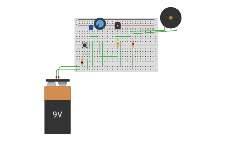 Circuit Design Rangkaian Timer Dengan Kapasitor Tinkercad