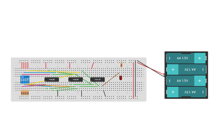 Circuit design K-Map Implementation - Tinkercad Circuit design K-Map Implementation - Tinkercad